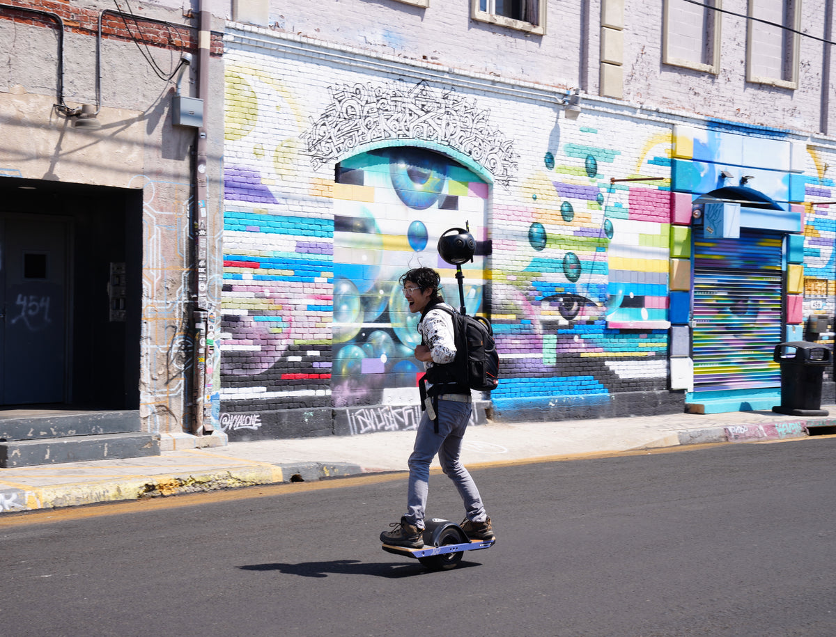 OneWheel with Insta360 Titan and Monopole Backpack – Gimbal Guru