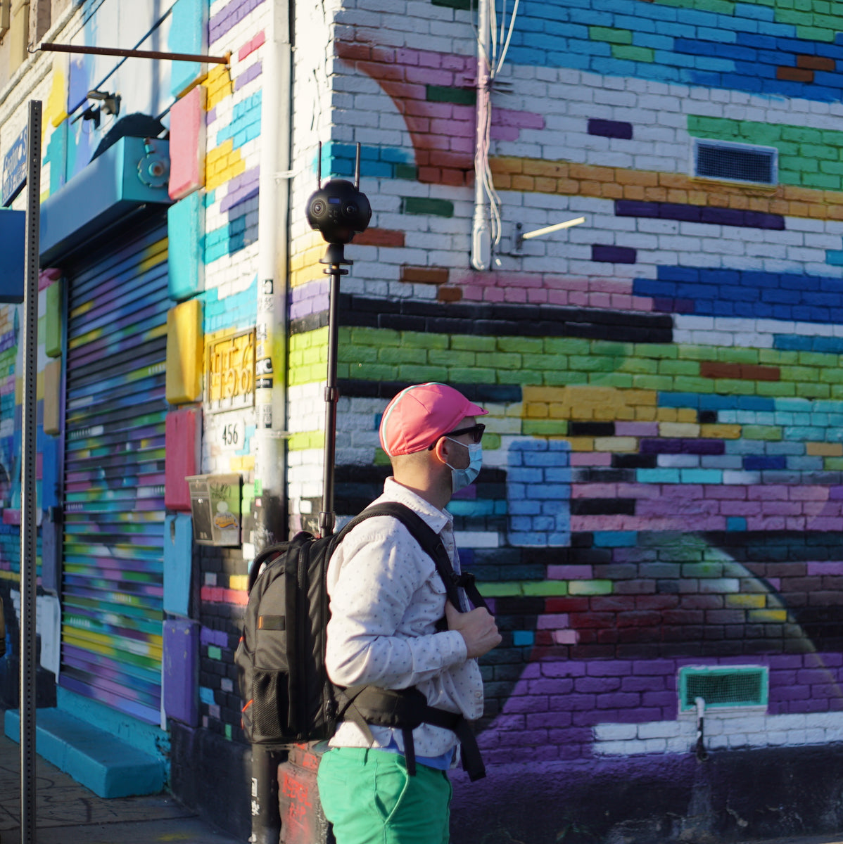 Google Maps Surveying a Job Site Monopole Backpack – Gimbal Guru