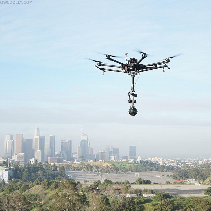 Bird's Eye 360 Degree View of Dodger Stadium While Flying Guru 360 Air ...